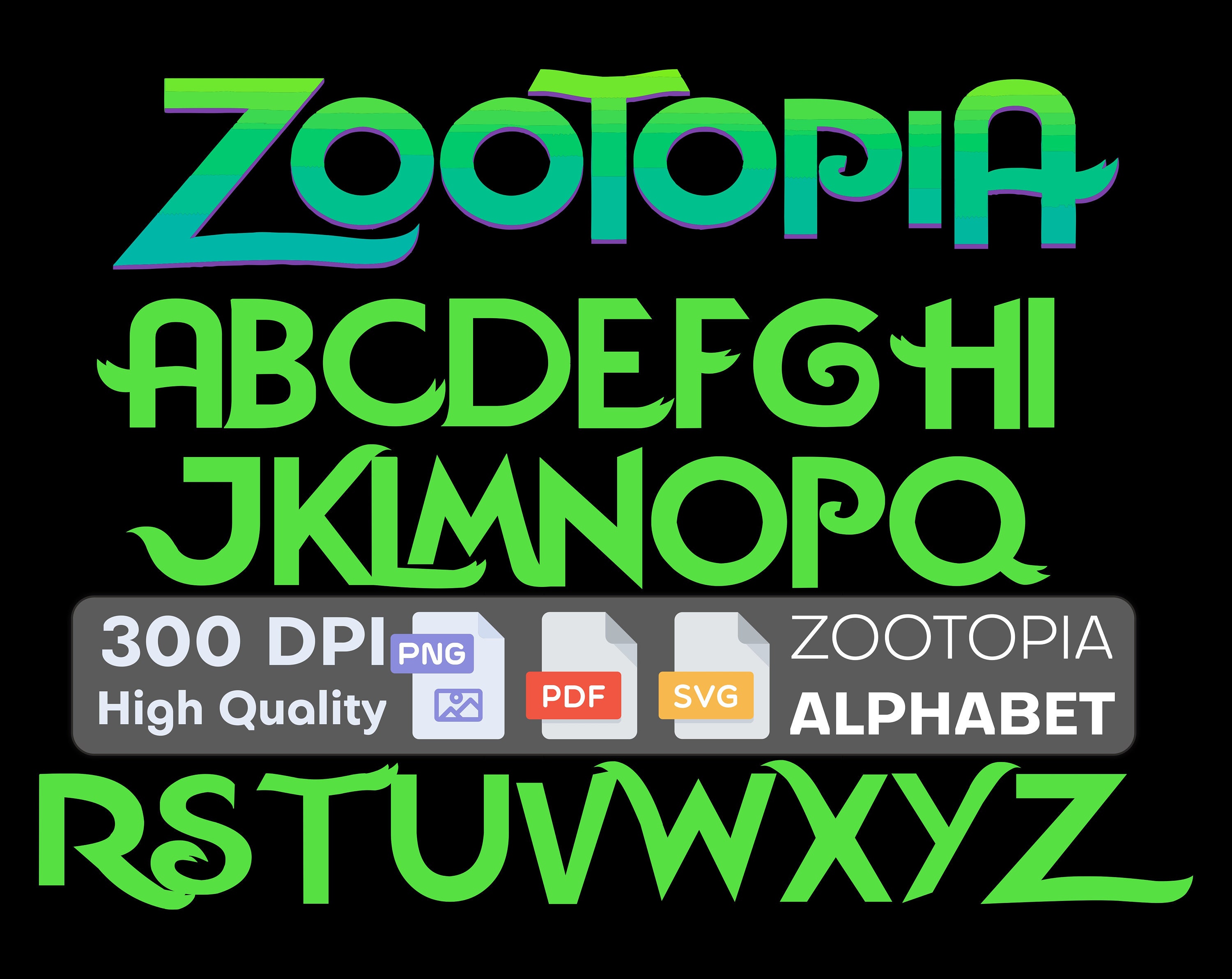 Zootopia PNG SVG Bundle | PNG Pack | Zootopia Sticker | Instant ...