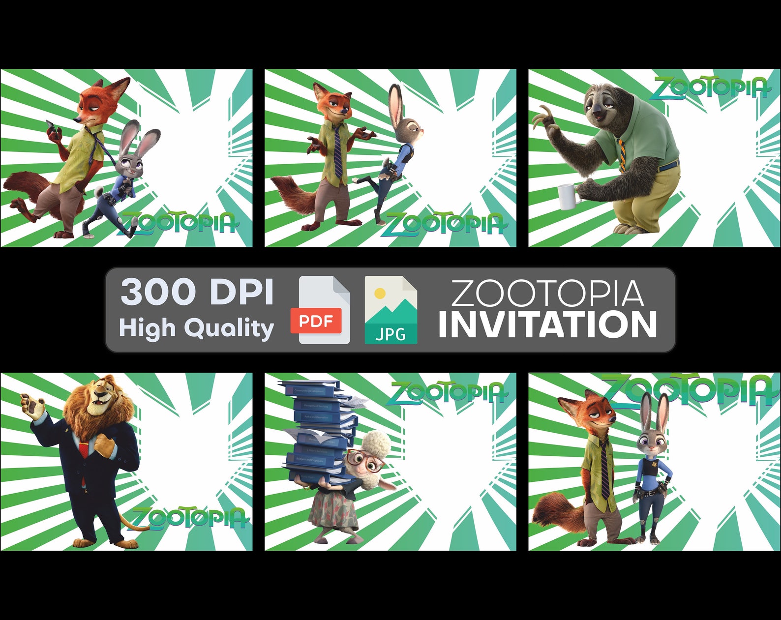 Zootopia PNG SVG Bundle | PNG Pack | Zootopia Sticker | Instant ...