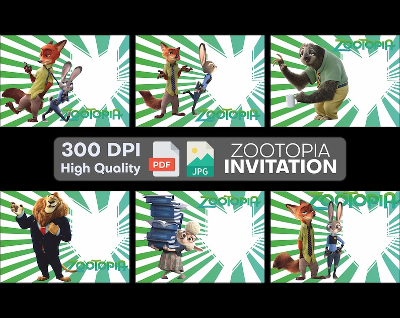 Zootopia PNG SVG Bundle | PNG Pack | Zootopia Sticker | Instant ...