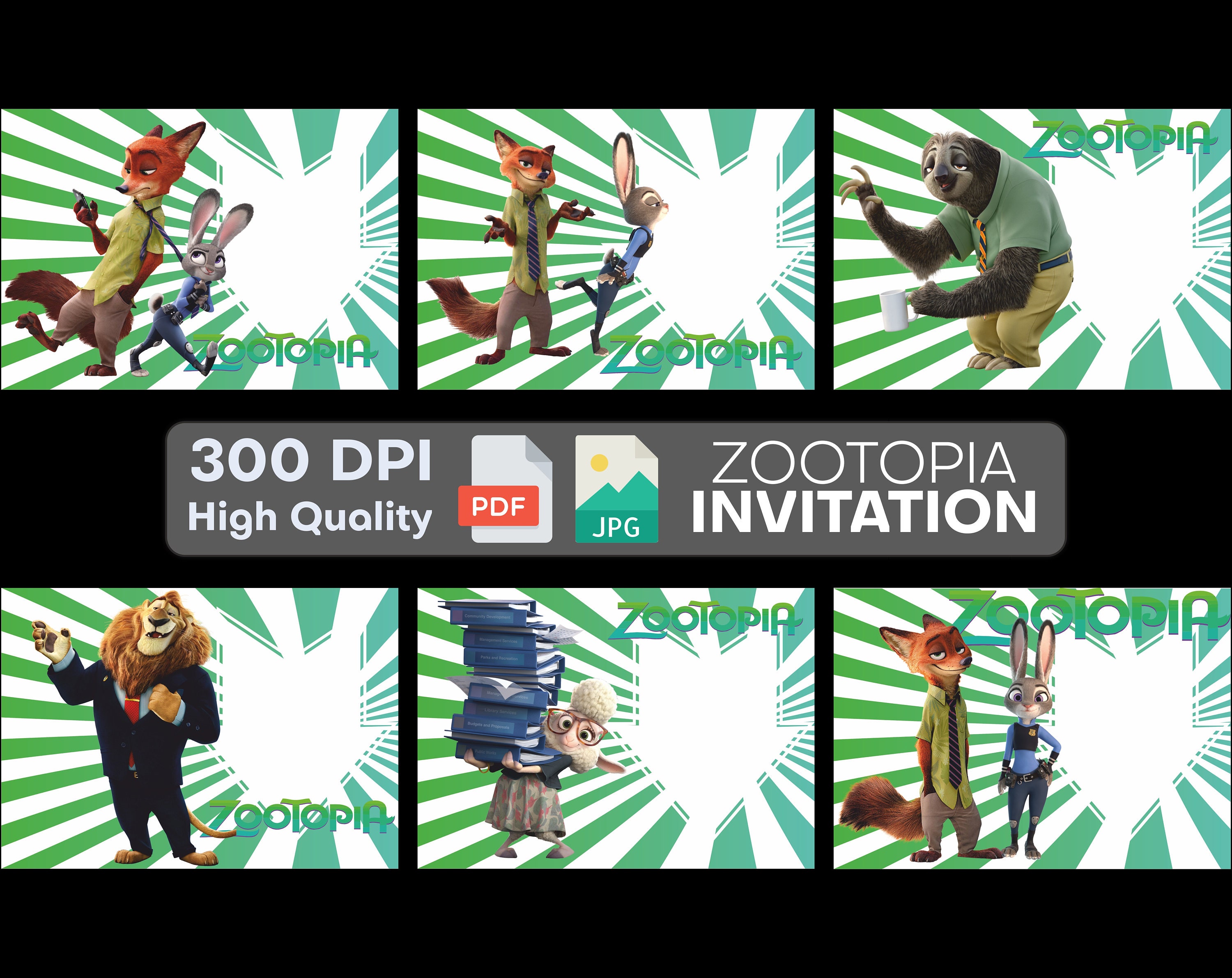 Zootopia PNG SVG Bundle | PNG Pack | Zootopia Sticker | Instant ...