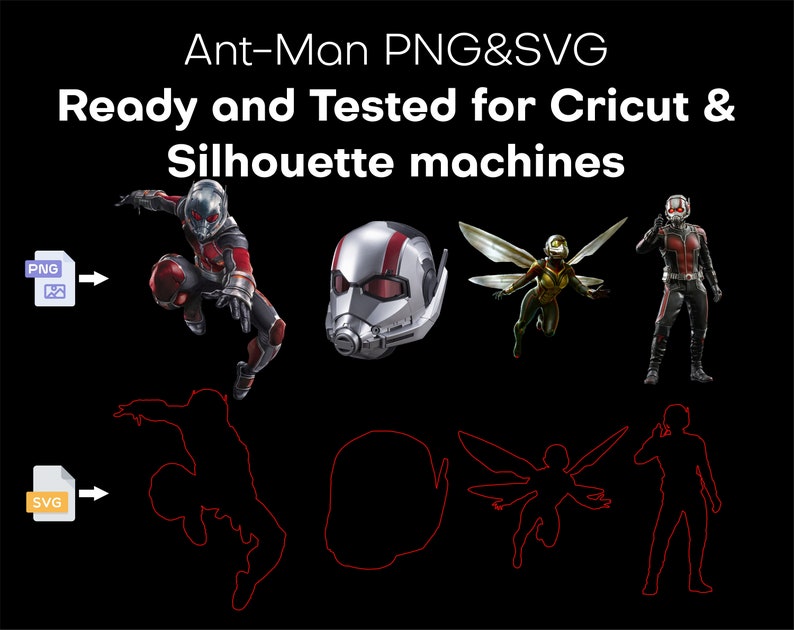 Antman SVG, Ant-man PNG, PNG Pack, Sticker, Clipart, Instant Download ...