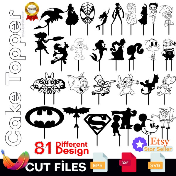 Spiderman Cake Topper Laser Svg - Etsy