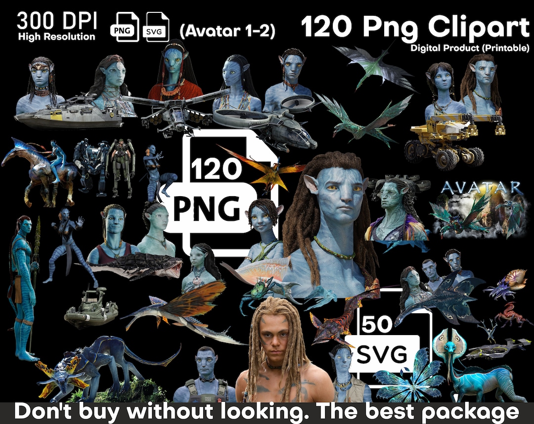 Avatar PNG SVG | Avatar 2 | Avatar SVG Pack | Avatar Clipart | Instant ...