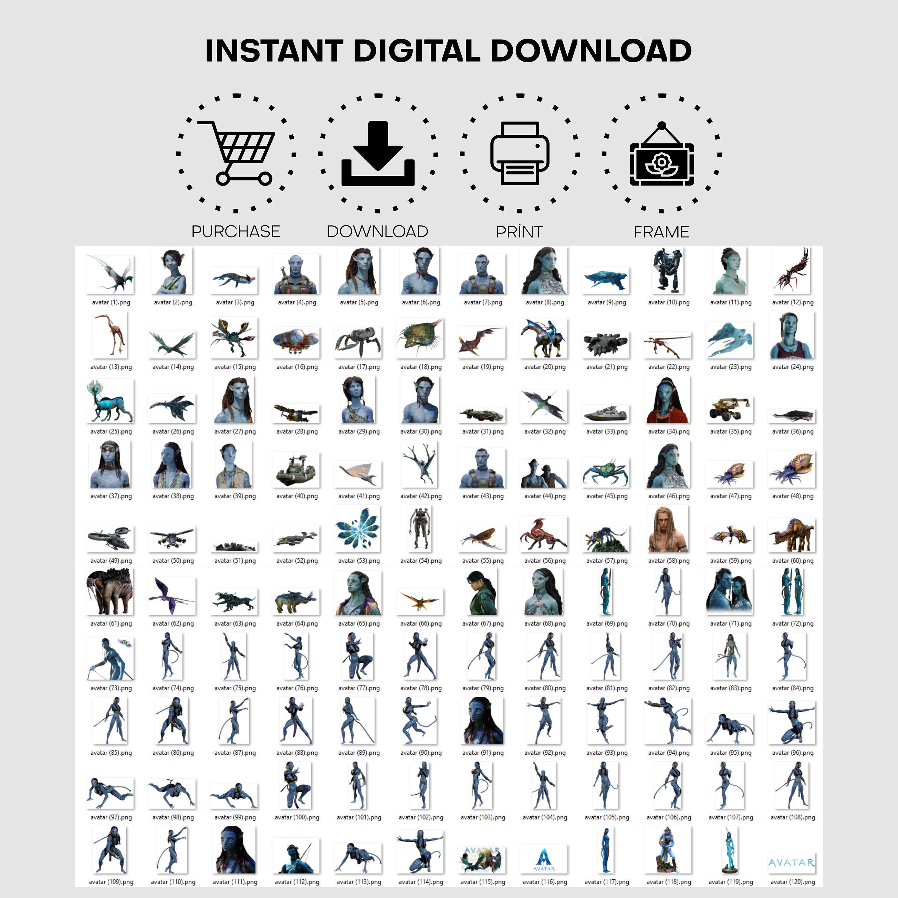 Avatar PNG SVG | Avatar 2 | Avatar SVG Pack | Avatar Clipart | Instant ...