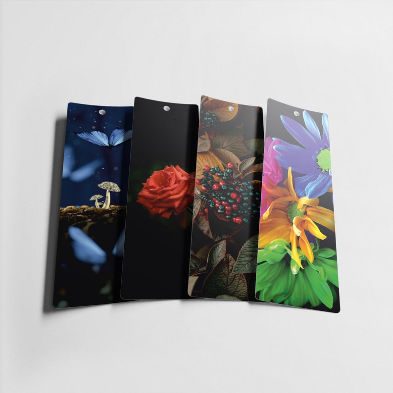 Printable Floral Bookmark Printable Bookmarks Template - Etsy