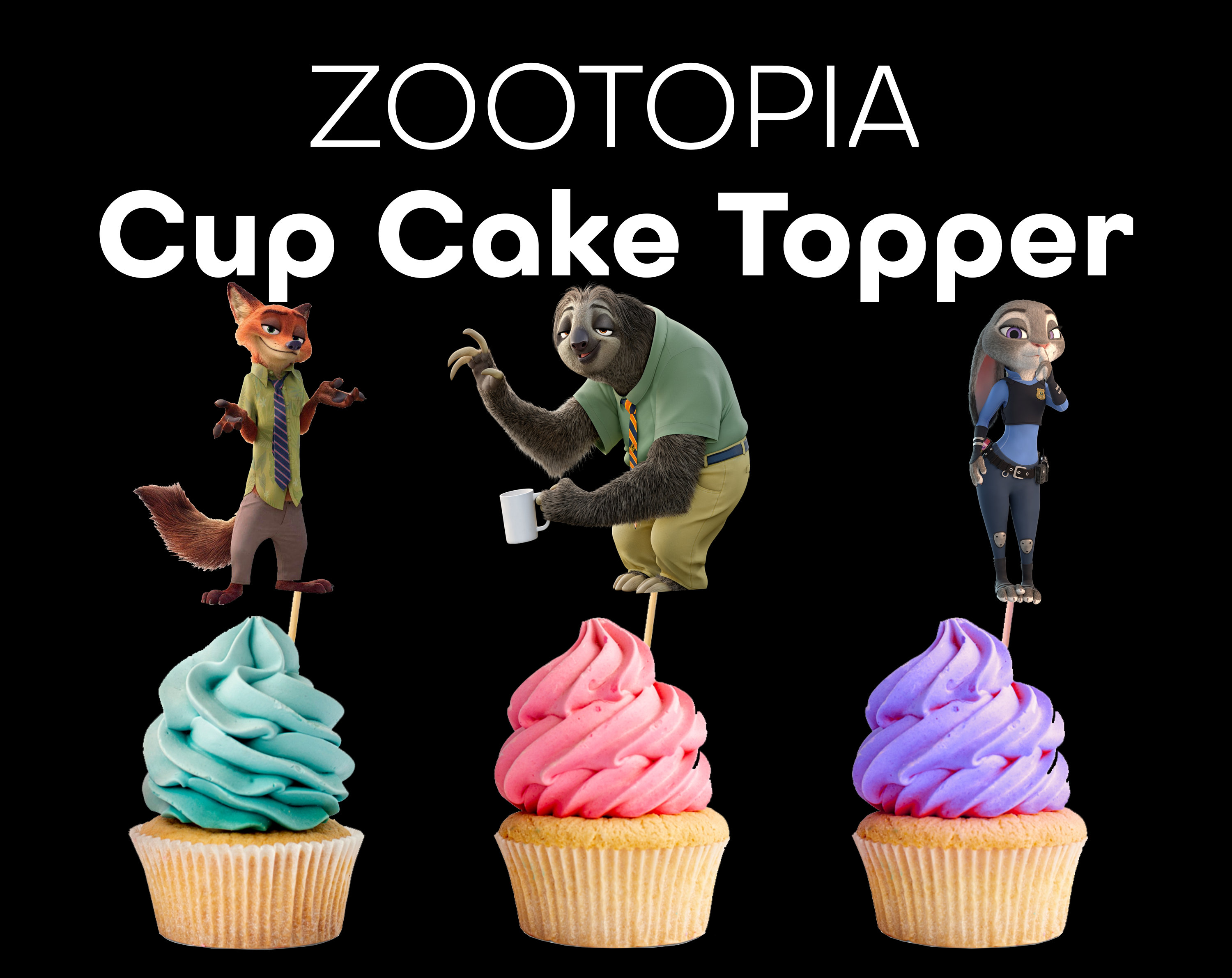 Zootopia PNG SVG Bundle | PNG Pack | Zootopia Sticker | Instant ...