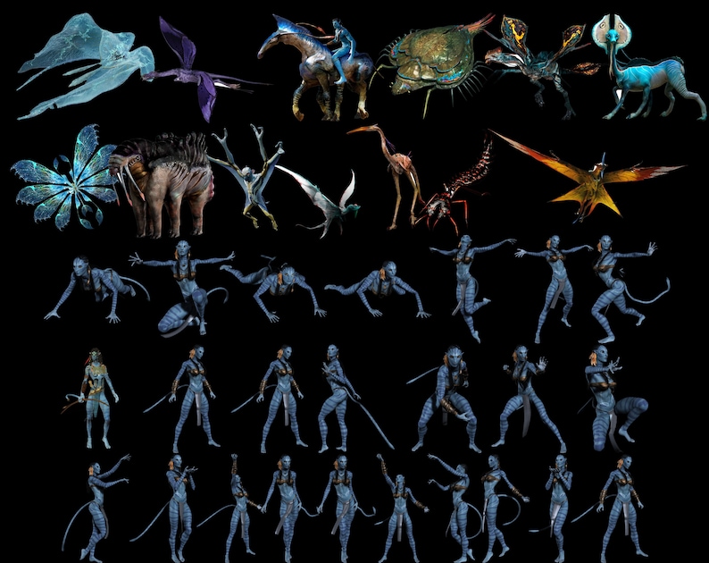 Avatar PNG SVG Avatar 2 Avatar SVG Pack Avatar Clipart - Etsy