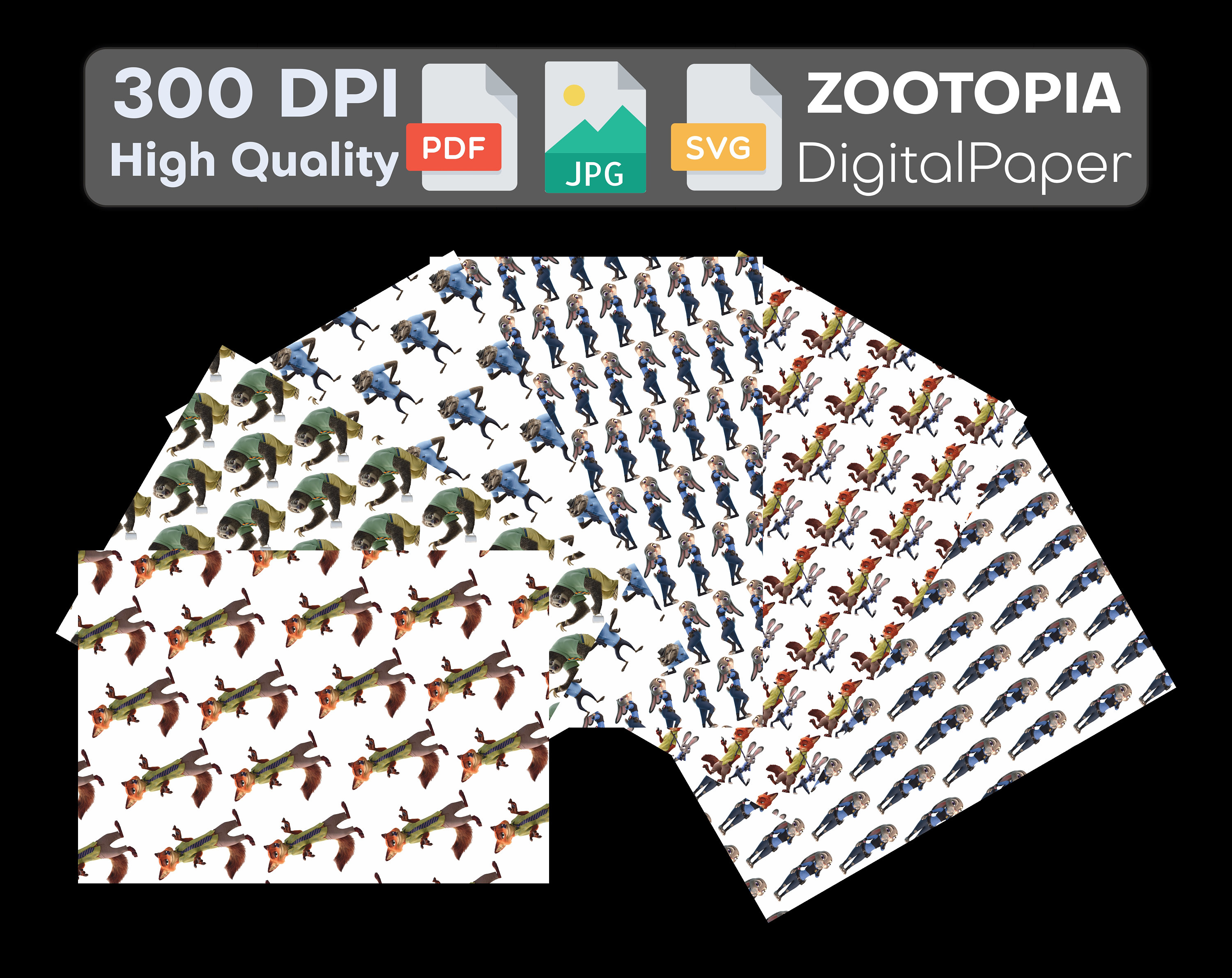 Zootopia PNG SVG Bundle | PNG Pack | Zootopia Sticker | Instant ...