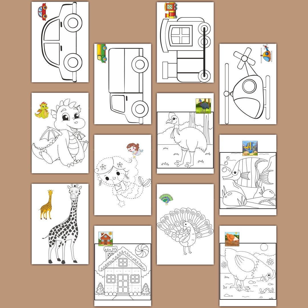 Printable Coloring Pages for Kids: 77 Unique Printable Pages Coloring ...