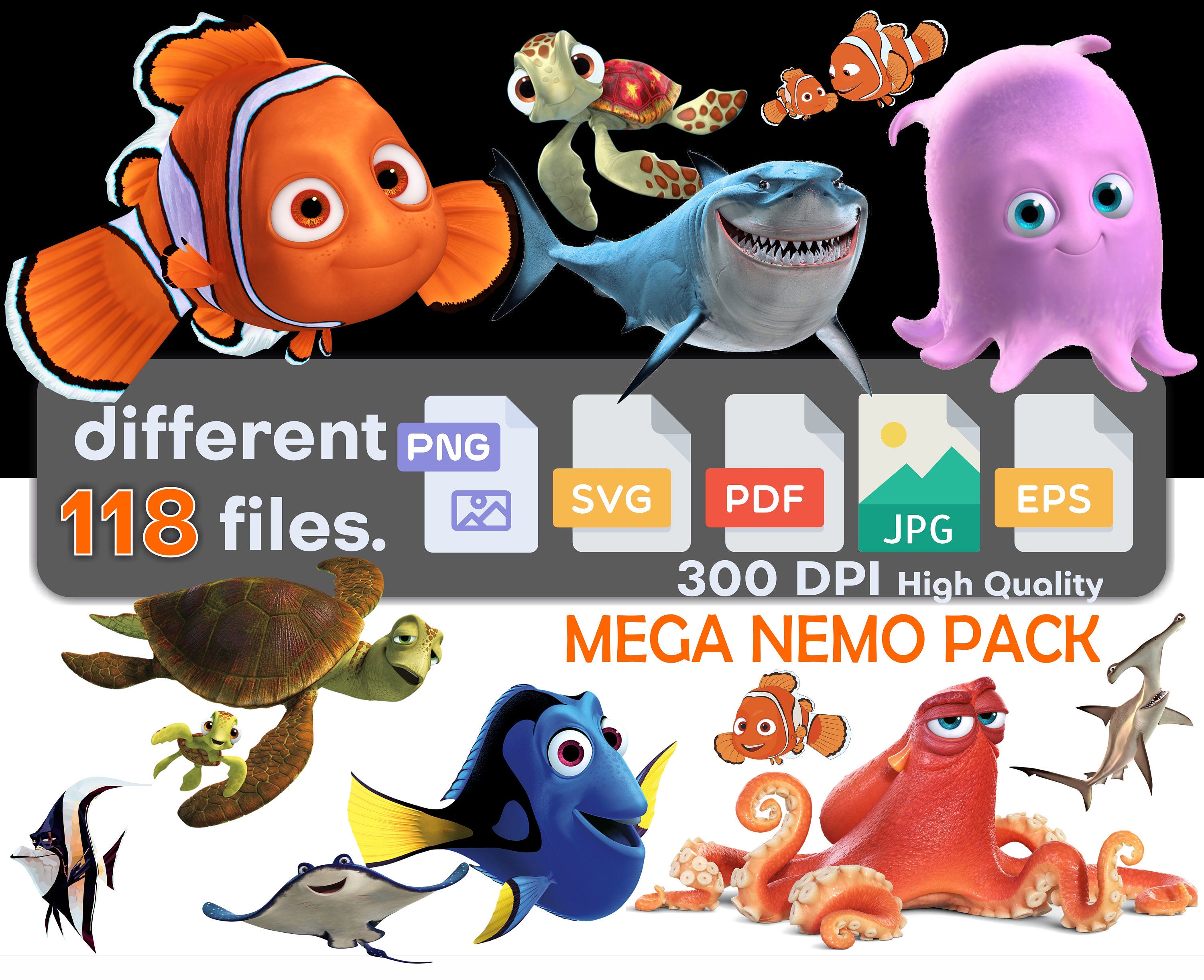 Het Vinden Van Nemo Png Finding Nemo PNG Clipart | PNG All