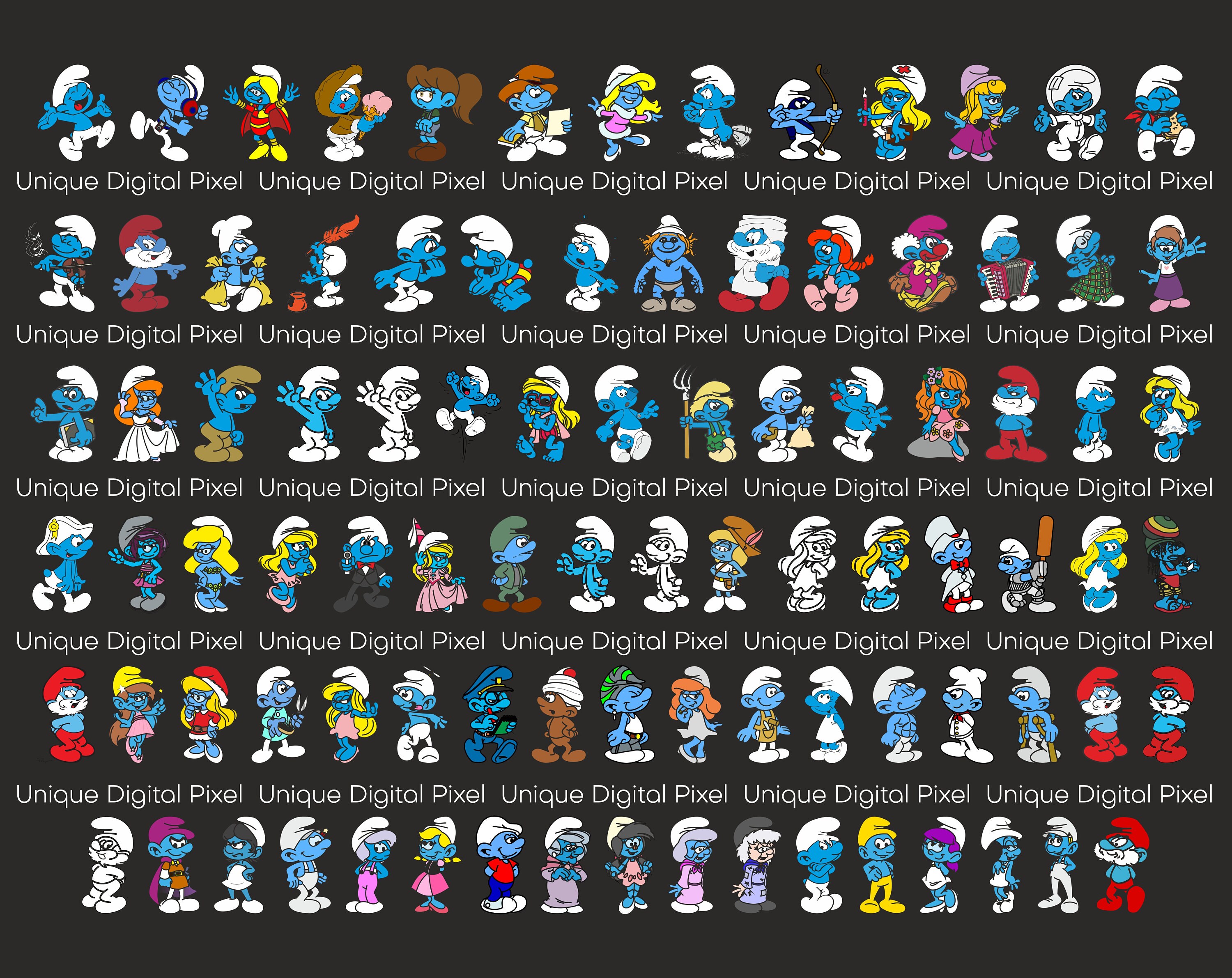 Smurfs SVG, Smurfs PNG, PNG Pack, Sticker, Clipart, Instant Download ...