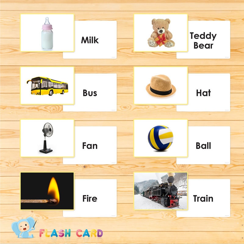 First 100 Words for Kids. High Quality Real Pictures Editable ...
