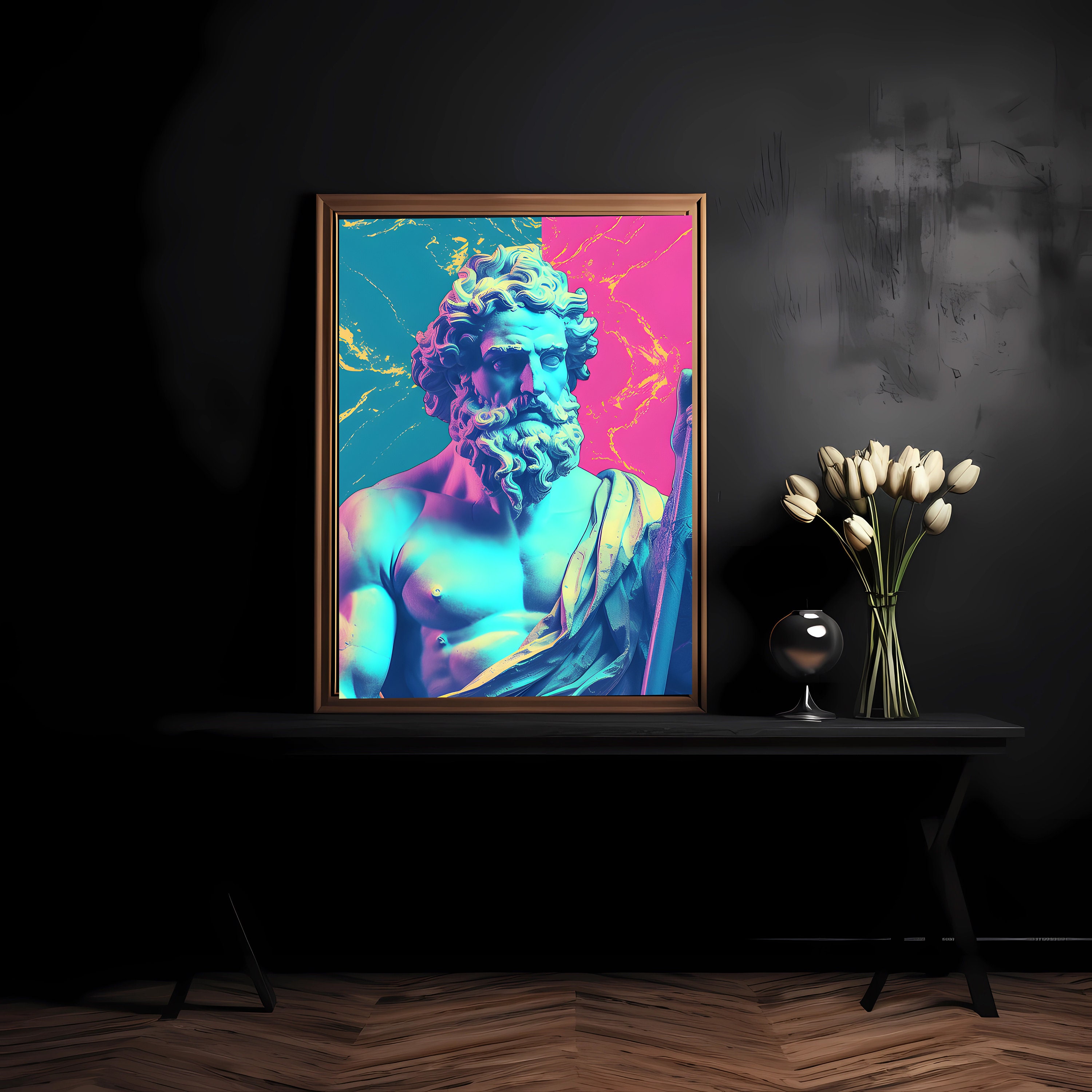 Gift Ideas: Printable Iconic Zeus Zeus Art Zeus Painting - Etsy
