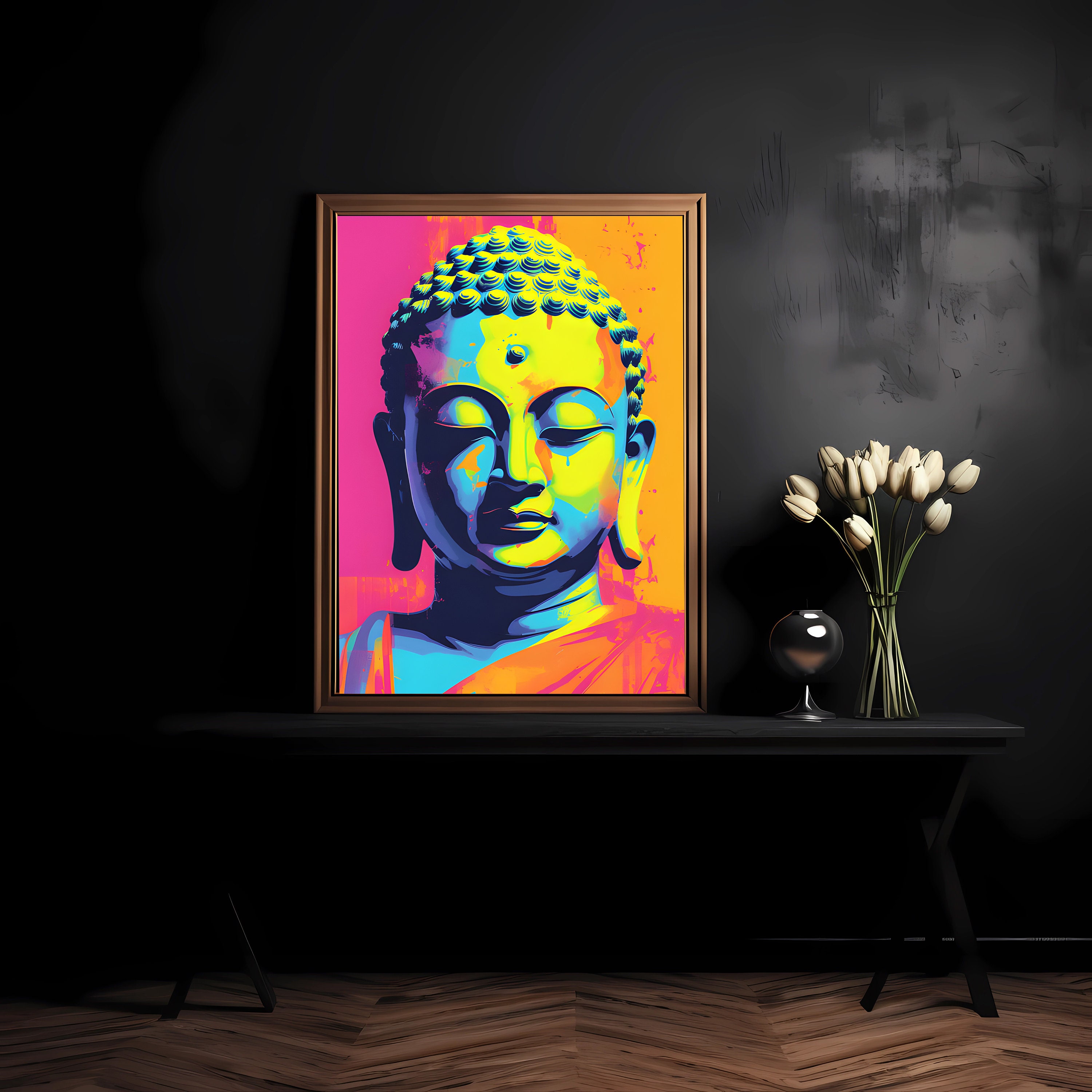 Gift Ideas: Printable Iconic Buddha Colorful Buddha Prints Pop Art ...