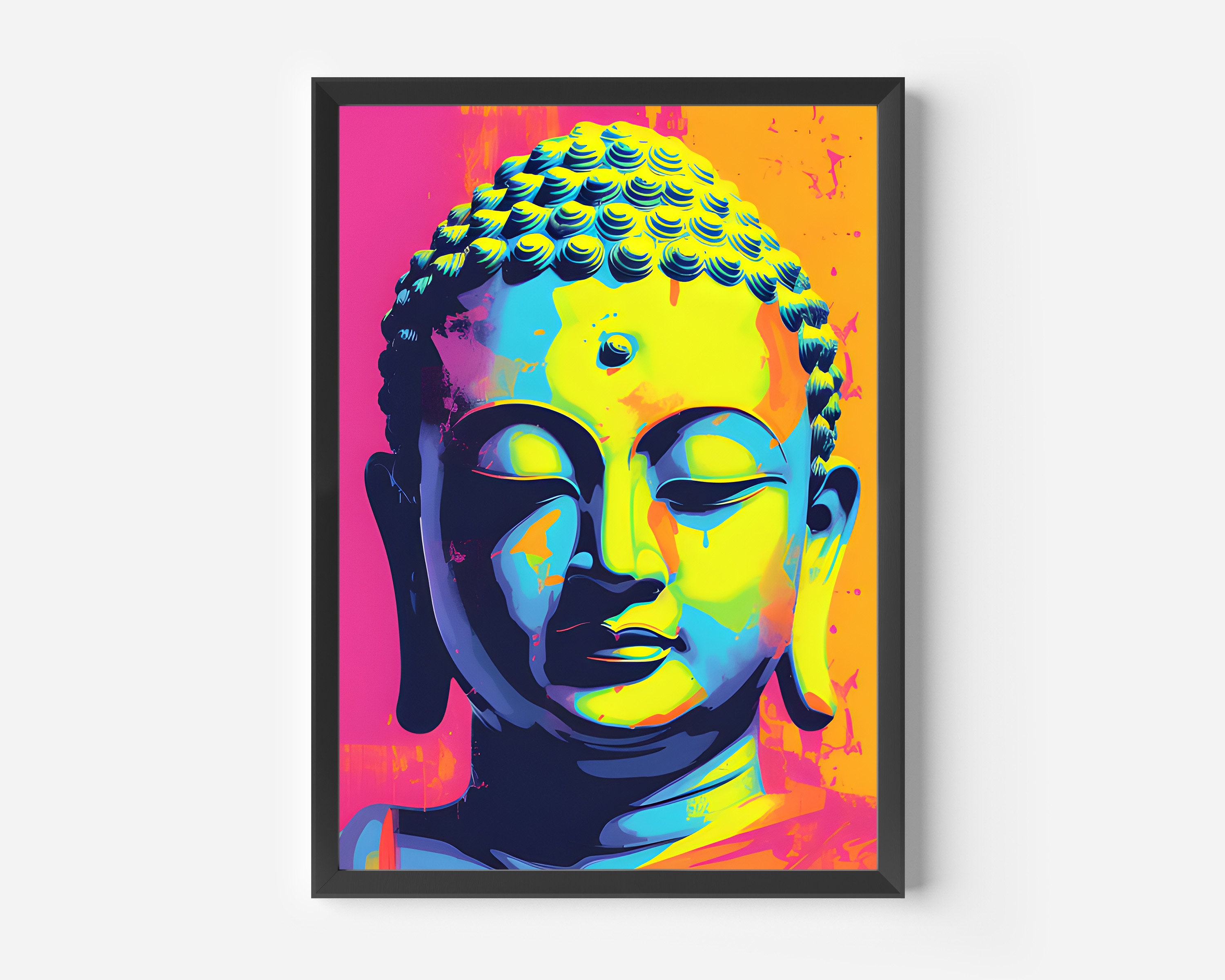 Gift Ideas: Printable Iconic Buddha Colorful Buddha Prints Pop Art ...