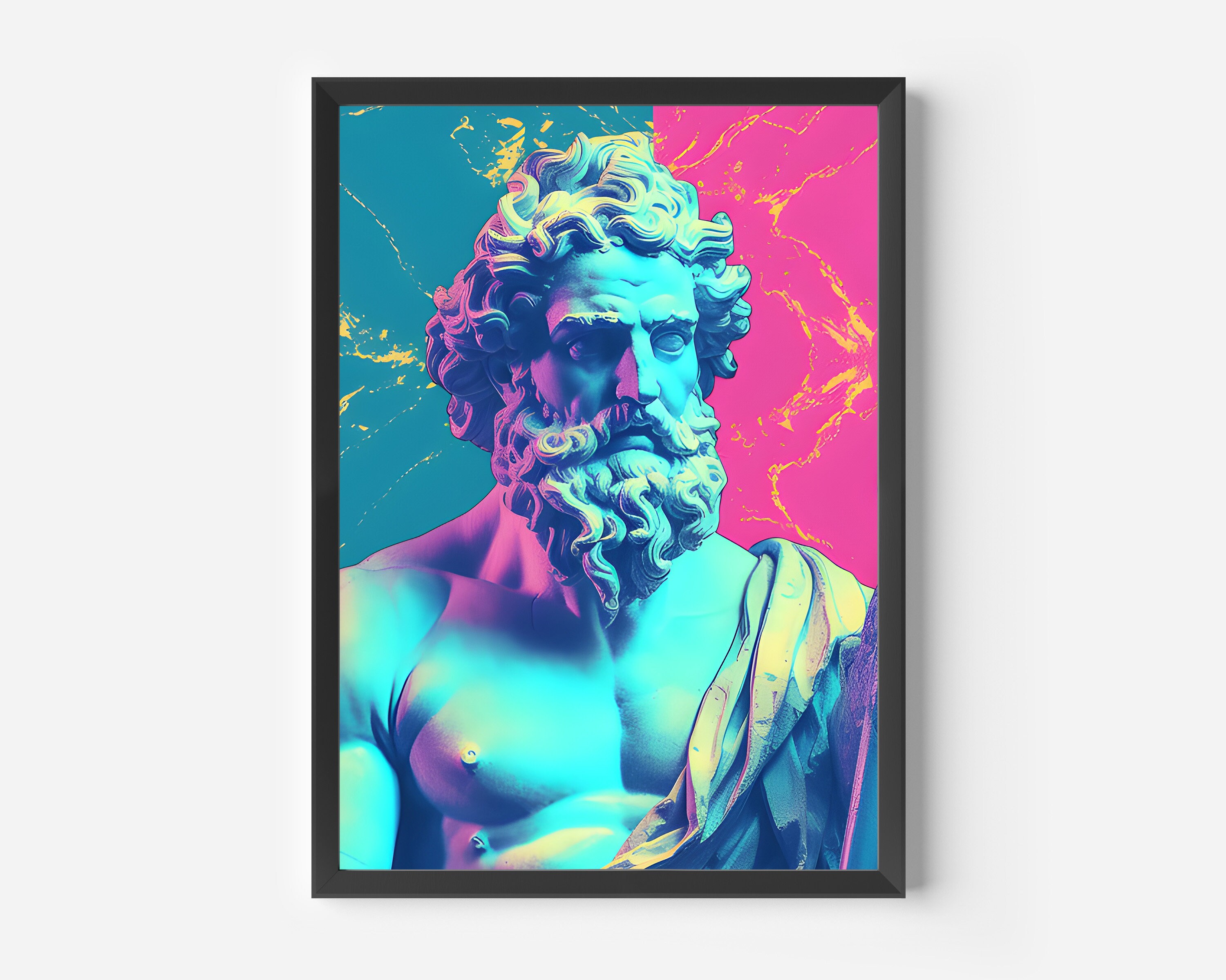 Gift Ideas: Printable Iconic Zeus Zeus Art Zeus Painting - Etsy