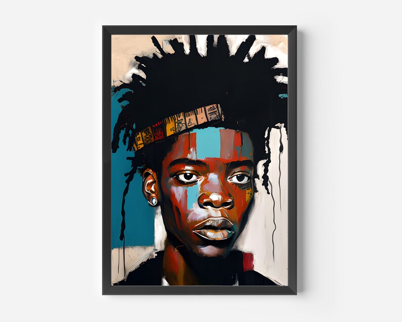 Digital Download the Blue King Oil Painting Wall Art - Instant Download ...
