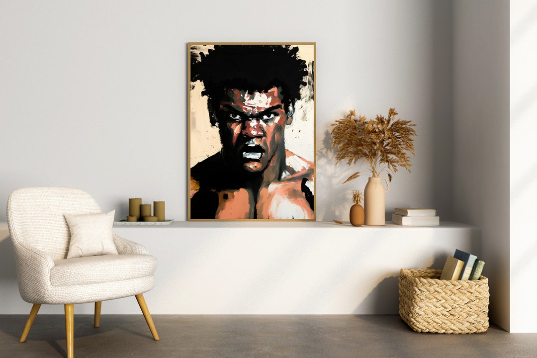 Digital Download - Angry Boxer Oil Paint - Unique Boxer Painting ...
