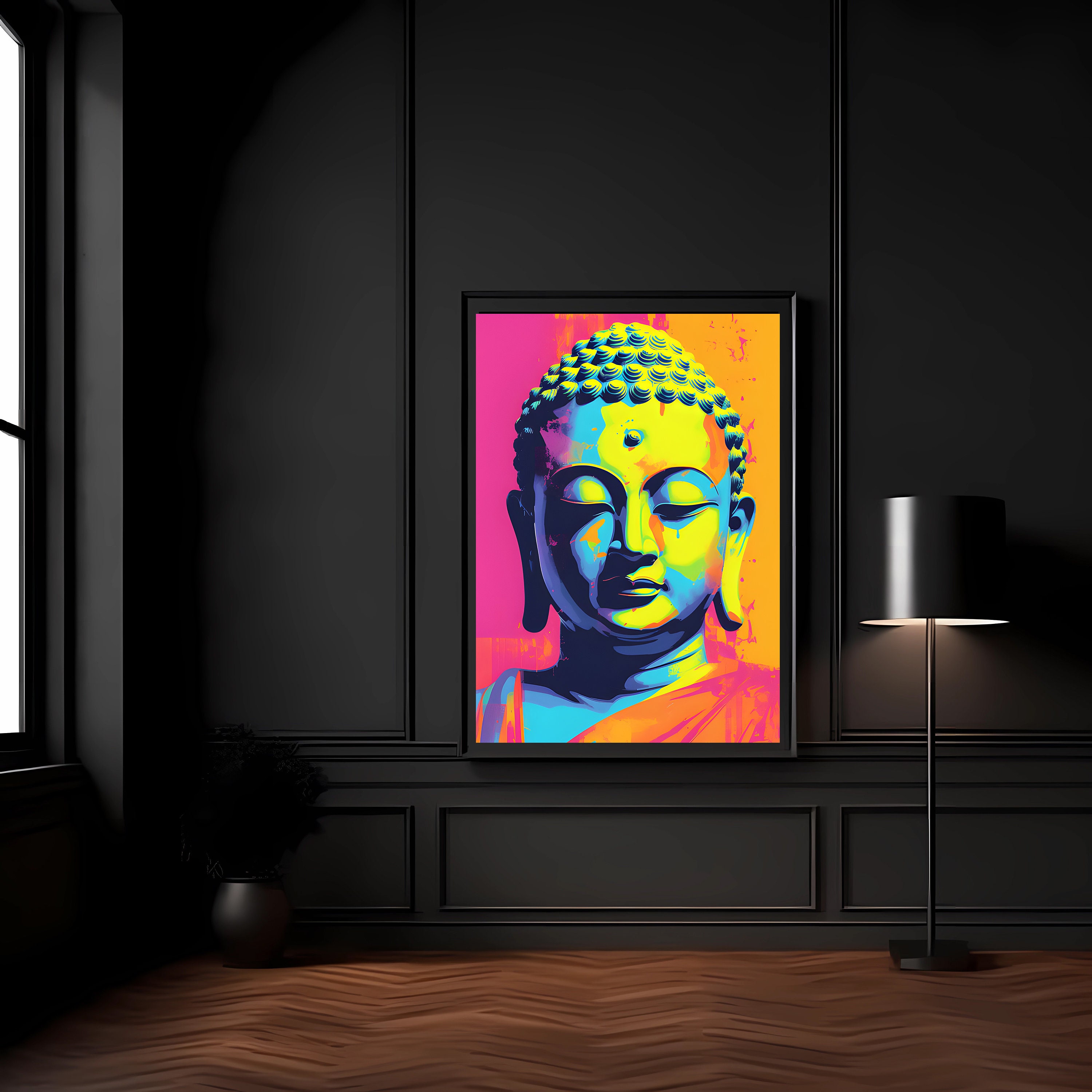 Gift Ideas: Printable Iconic Buddha Colorful Buddha Prints Pop Art ...