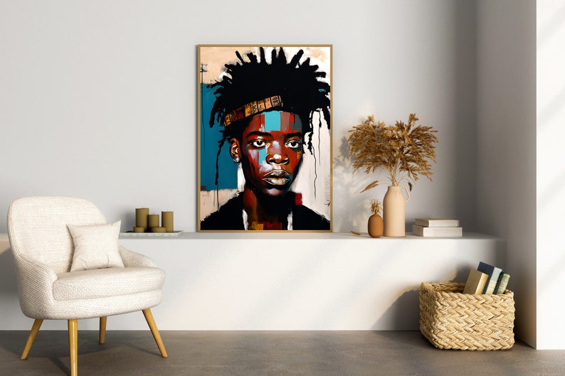 Digital Download the Blue King Oil Painting Wall Art - Instant Download ...