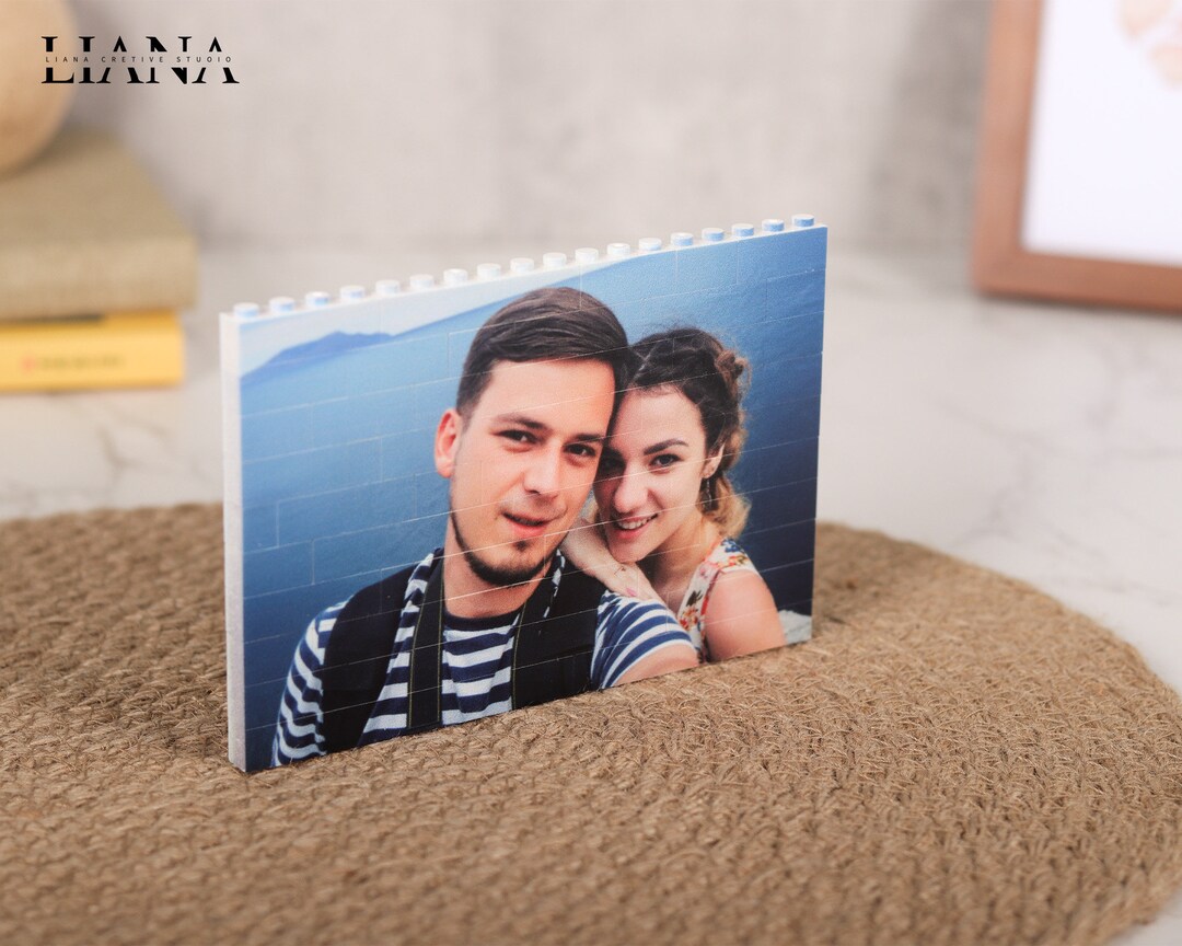 Personalized Couple Photo Building Blocks Survivor Puzzle - Etsy