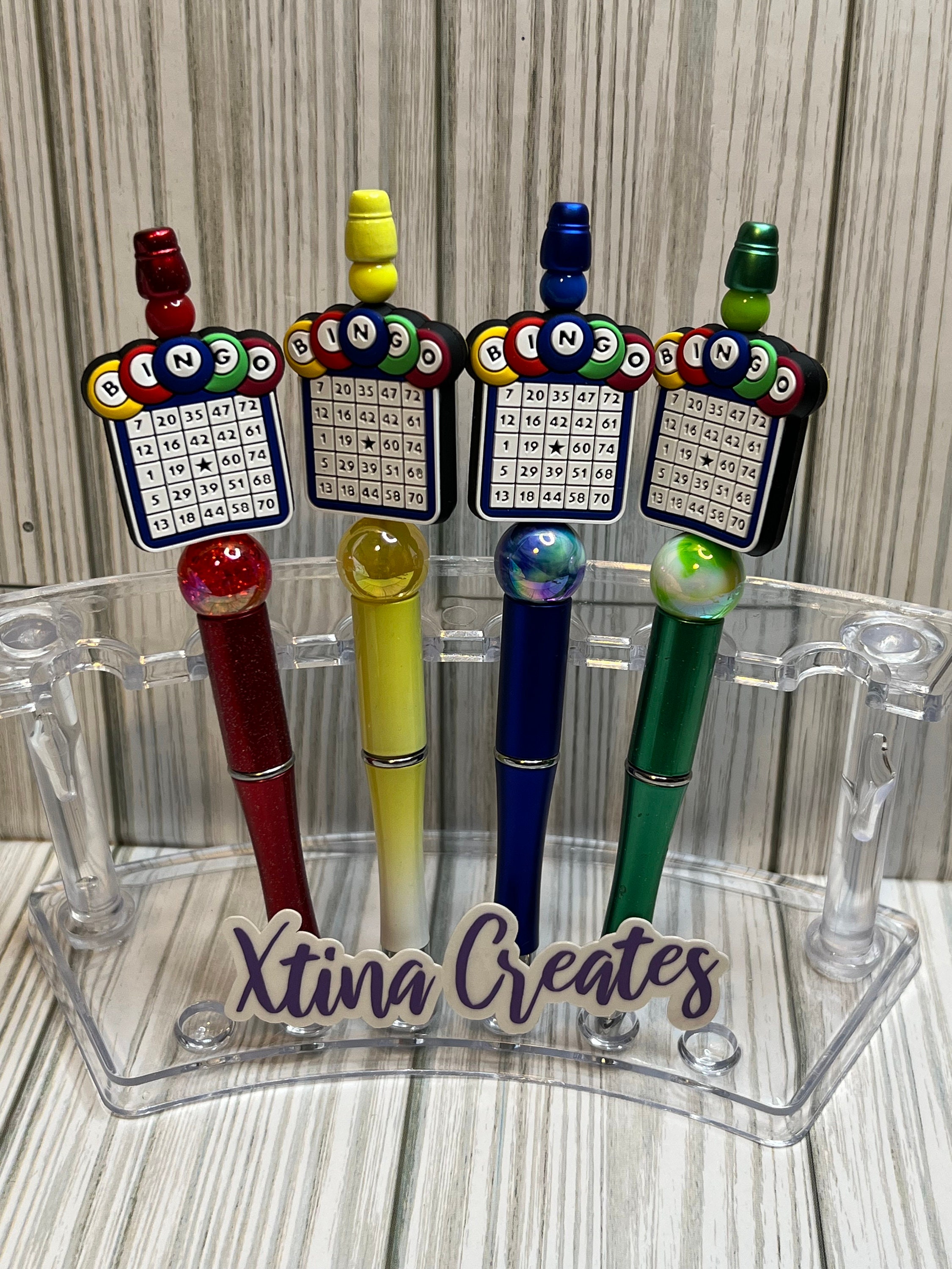 Beaded Bingo Pen Beaded Pen Bingo Bingo Board Beads - Etsy