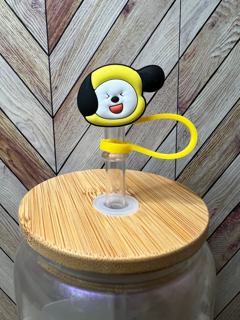 Straw Toppers BT21 Straw Toppers Cups BTS Kawaii - Etsy