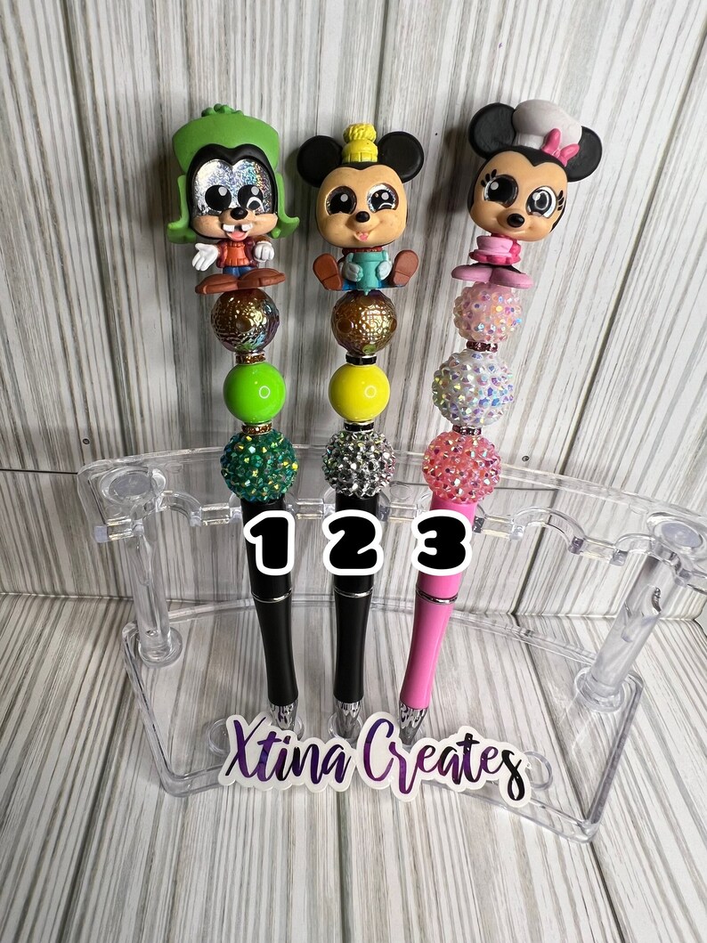 Doorable Beaded Pen Goofy Mickey Minnie DIY Custom Pen - Etsy