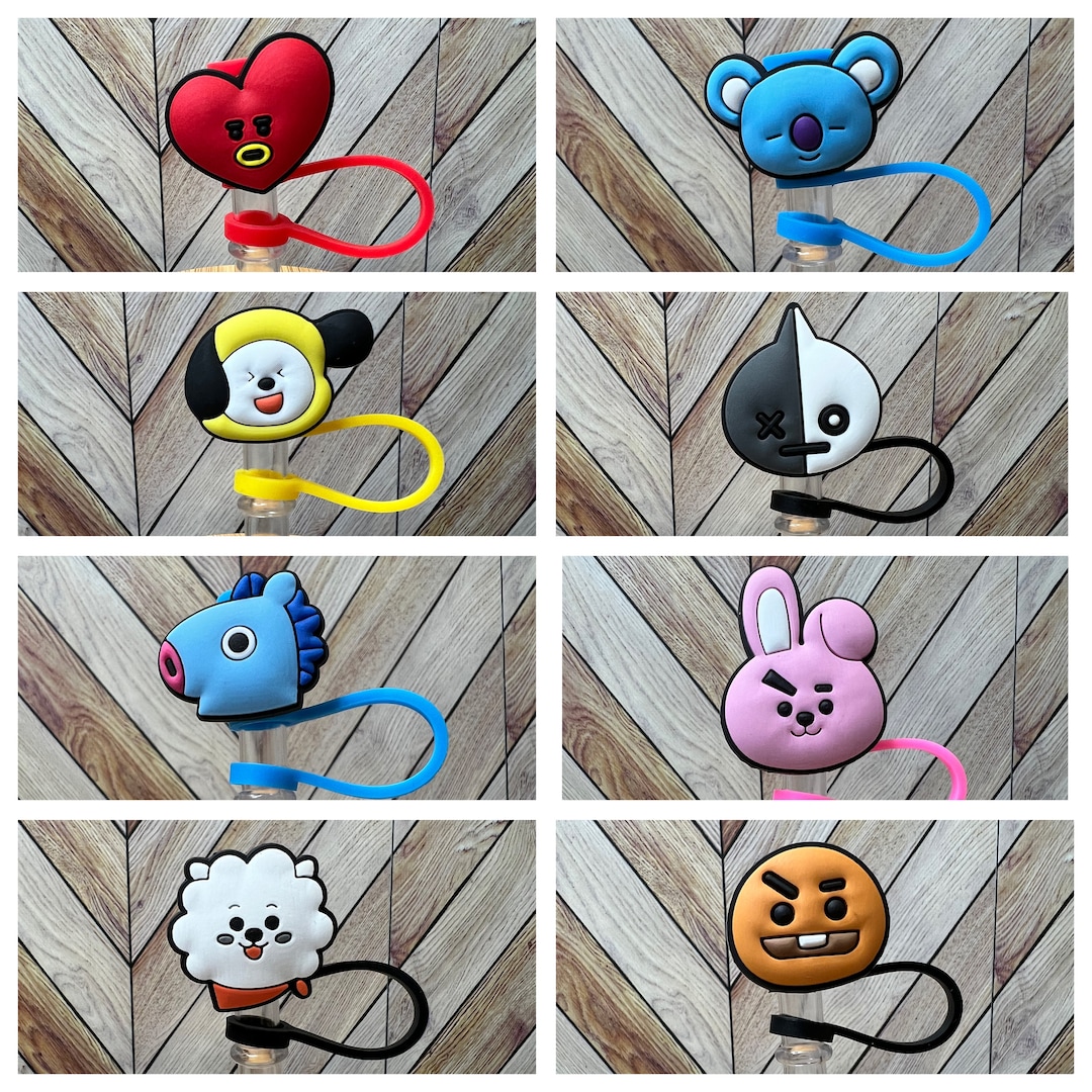 Straw Toppers | BT21 Straw Toppers | Cups | BTS | Kawaii | - Etsy