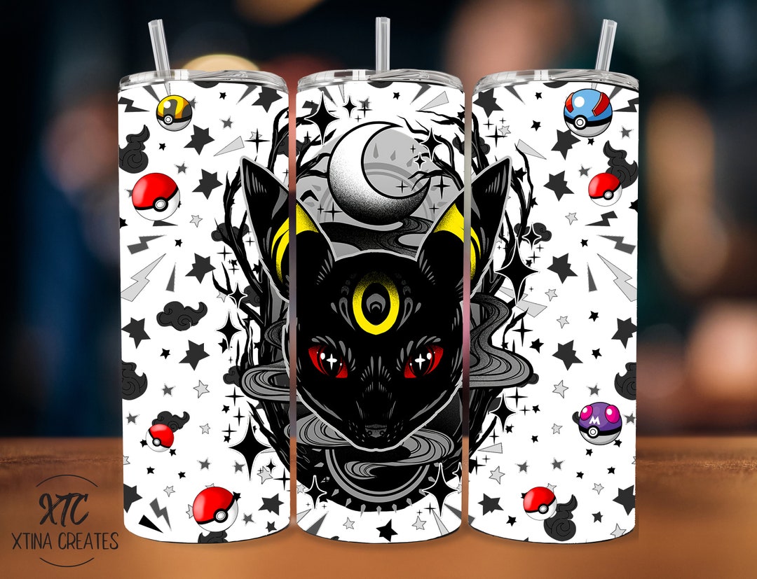Umbreon Tumbler Pokemon Tumbler Gamer Tumbler Kid Tumbler Birthday Gift ...
