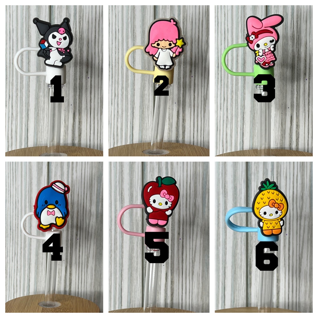 Straw Toppers Sanrio Straw Toppers Cups Sanrio Kawaii Hello Kitty - Etsy