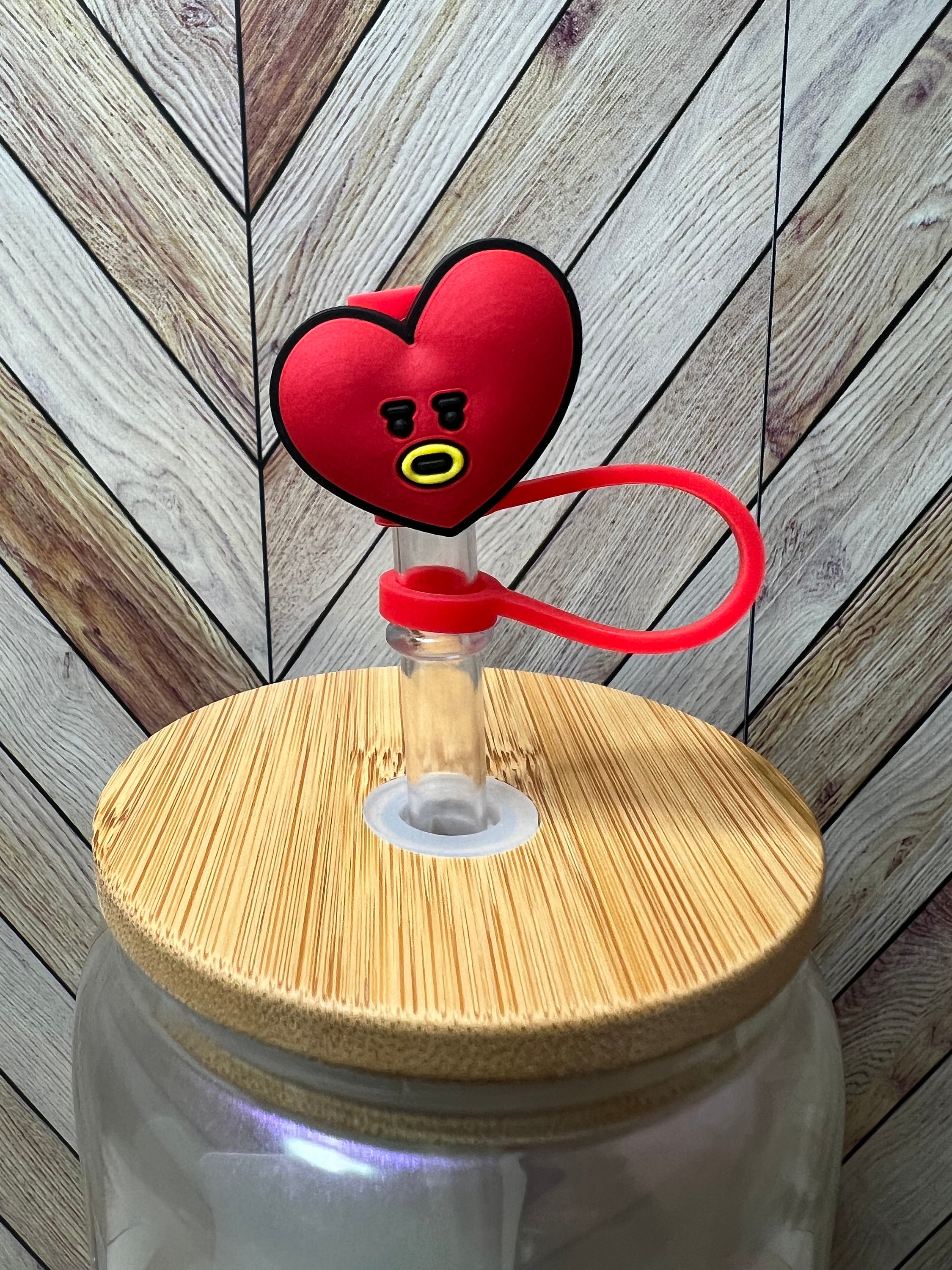 Straw Toppers BT21 Straw Toppers Cups BTS Kawaii - Etsy