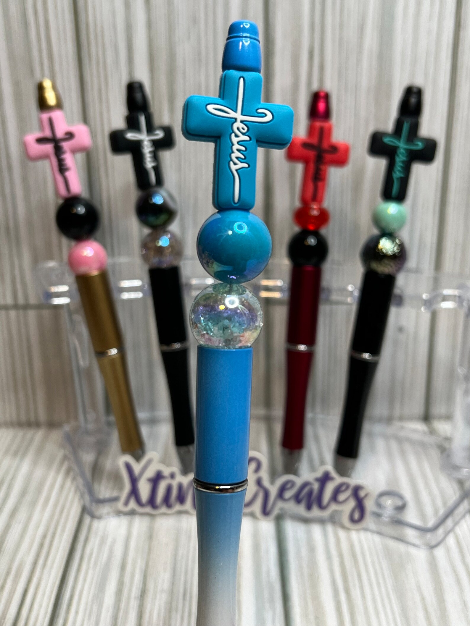 Beaded Cross Jesus Pen Beaded Pen Jesus Cross DIY - Etsy
