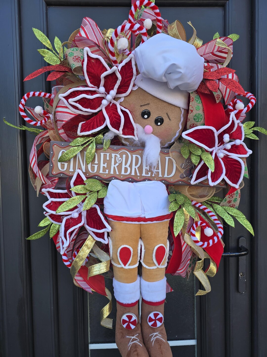 Christmas Wreath . Gingerbread Wreath - Etsy