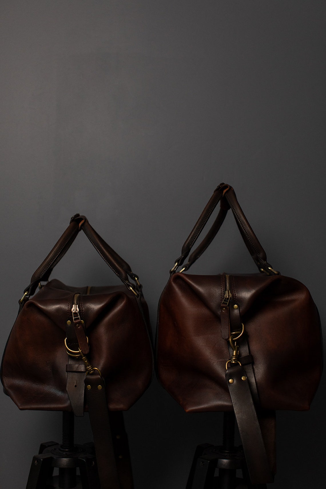 A Timeless Leather Weekender for Shorter and Longer Trips - Etsy