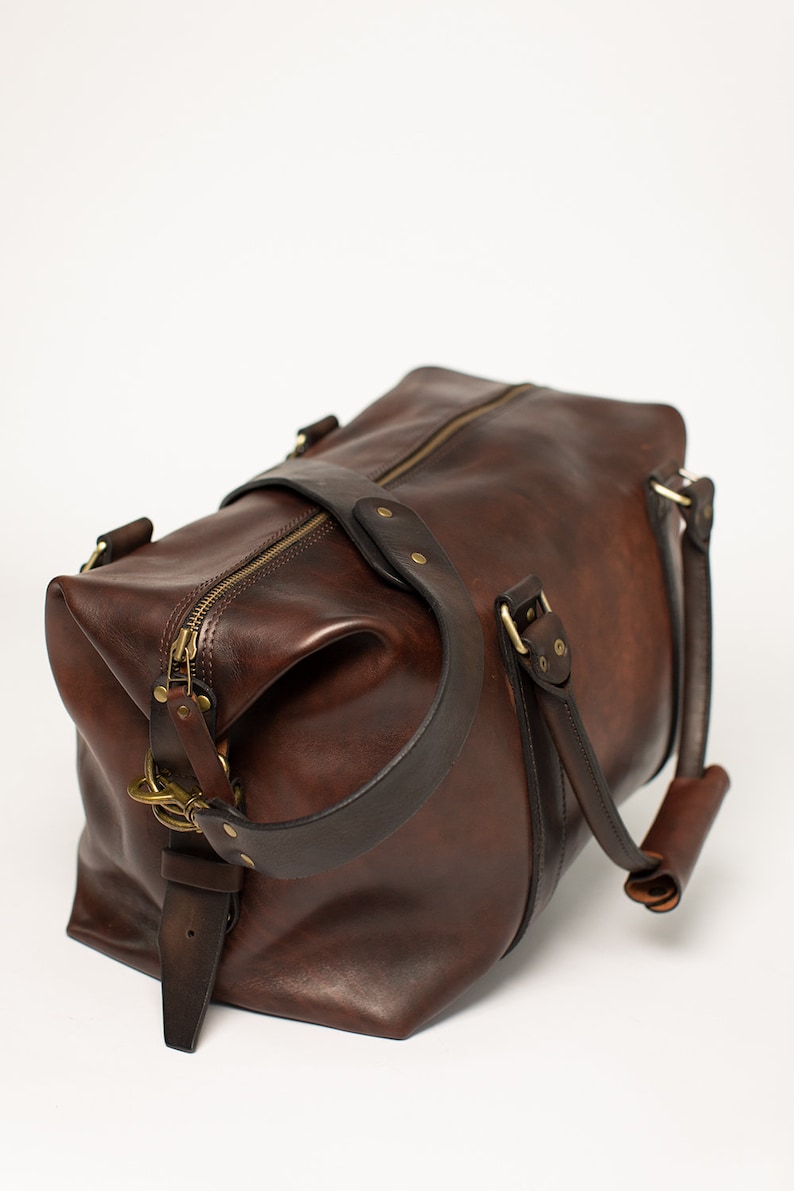 A Timeless Leather Weekender for Shorter and Longer Trips - Etsy