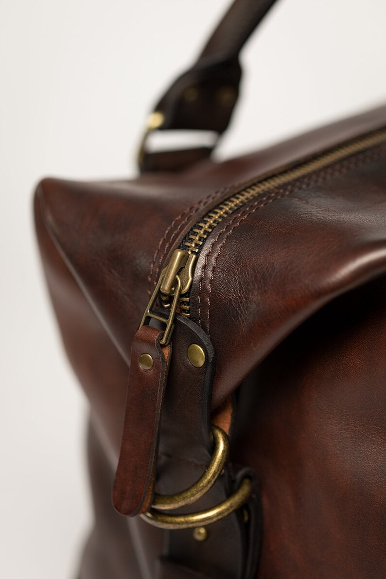 A Timeless Leather Weekender for Shorter and Longer Trips - Etsy