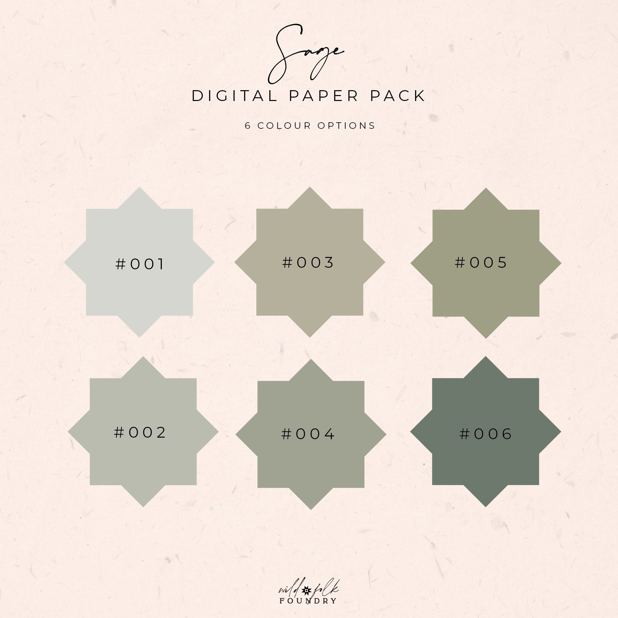 Digital Notepaper Templates | Sage Green Digital Paper | Notetaking ...