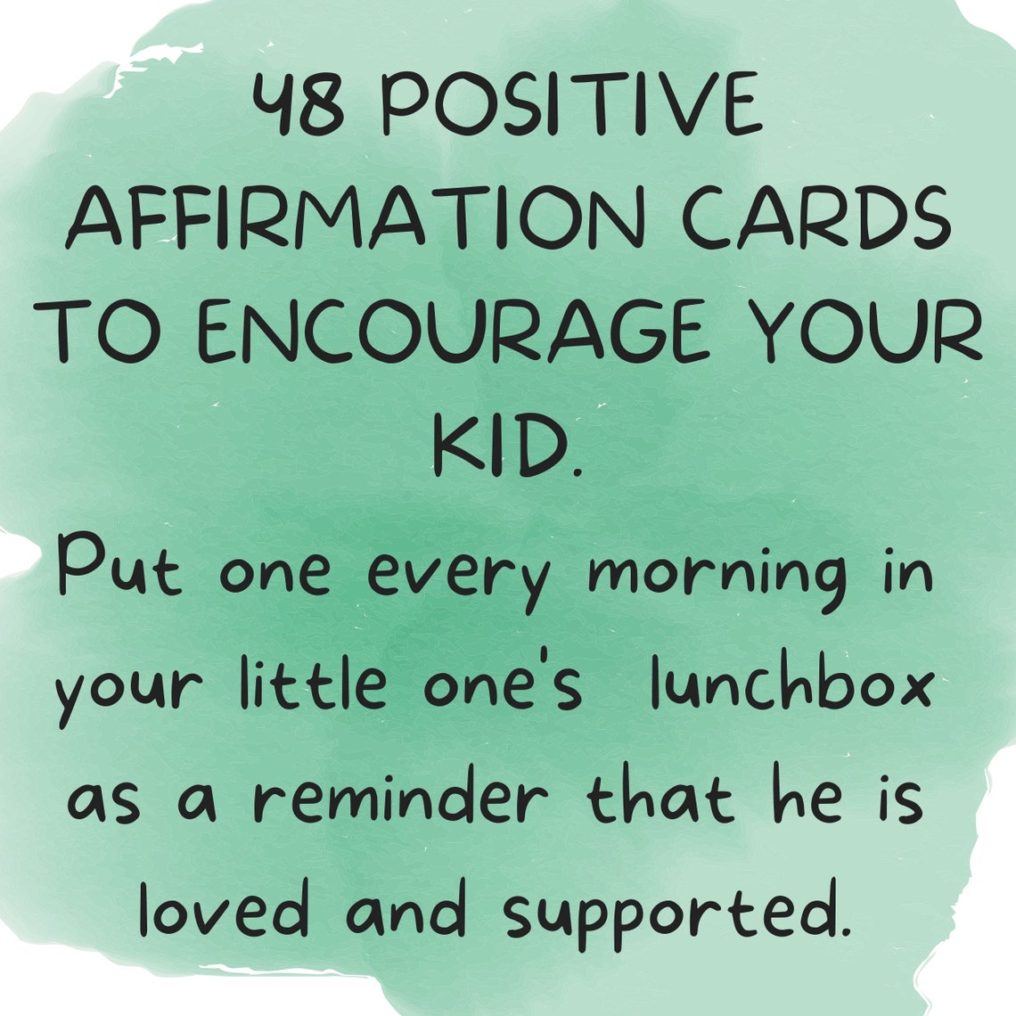NEW 2023. 48 Printable Positive Affirmations for Your Kid ...