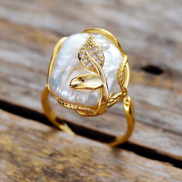Freshwater Pearl Ring - Etsy