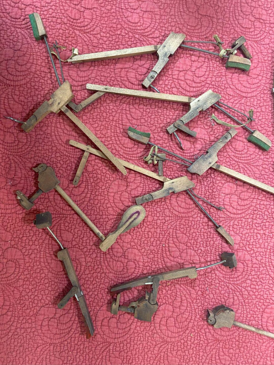 Old Piano Parts Wood Hammers Found Art Objects - Etsy