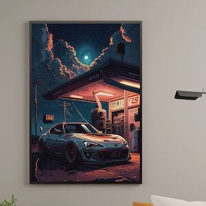 Toyota GT86 FRS BRZ GR86 | Anime Style | Initial D Inspired | Premium ...