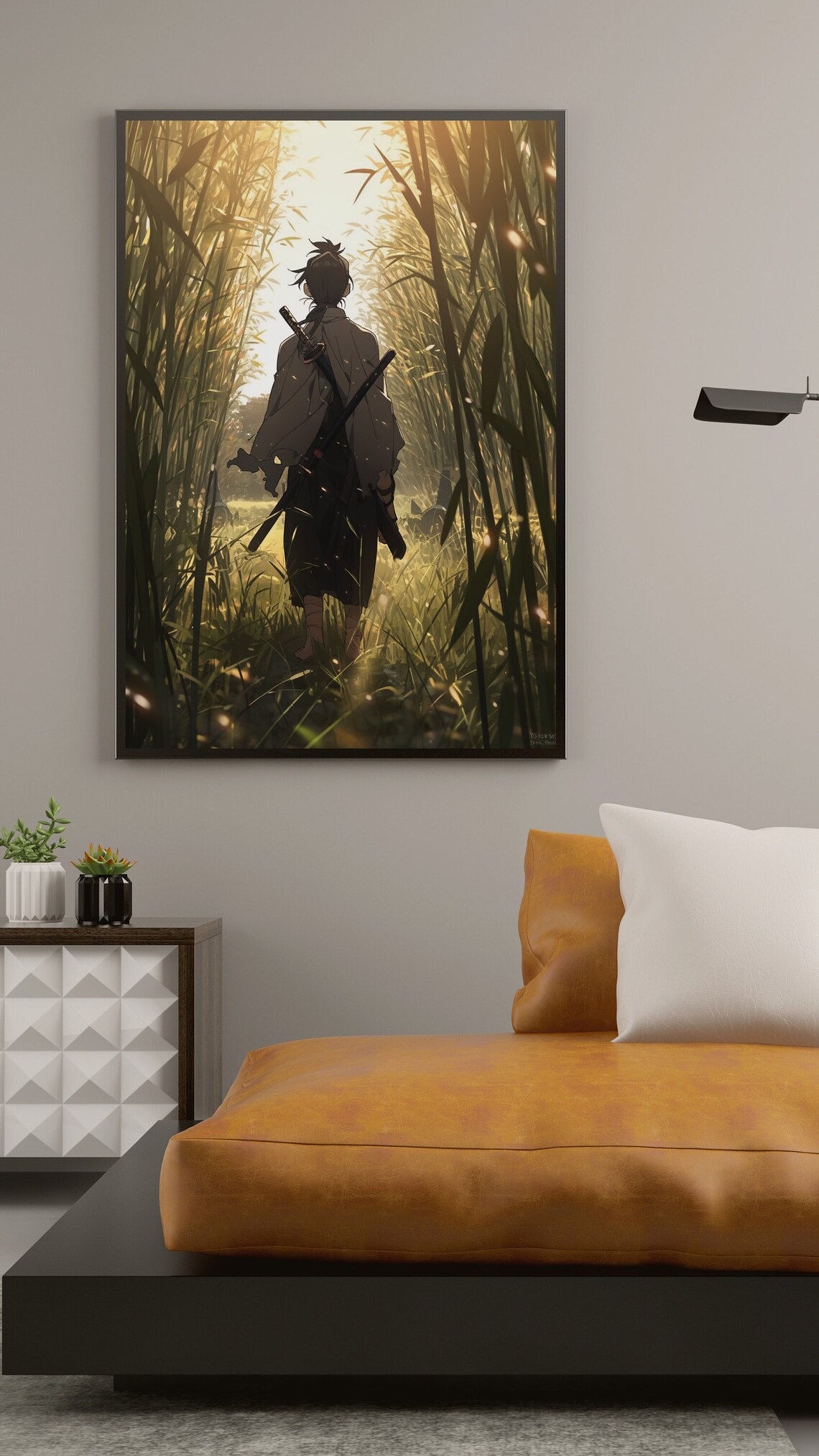 Wandering Samurai Anime Style Poster | Manga Style Samurai Poster ...