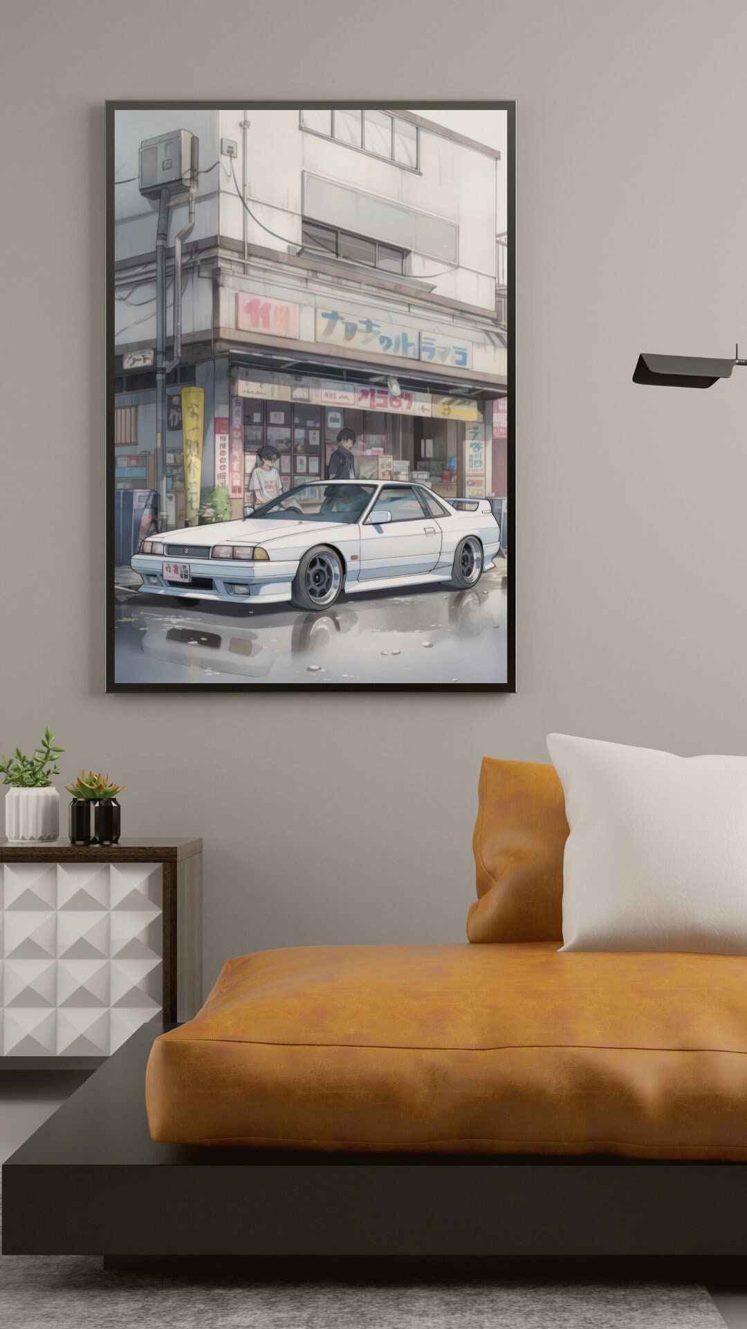 JDM Watercolor Anime Poster | Manga Posters | 90s JDM Cars | Nissan ...