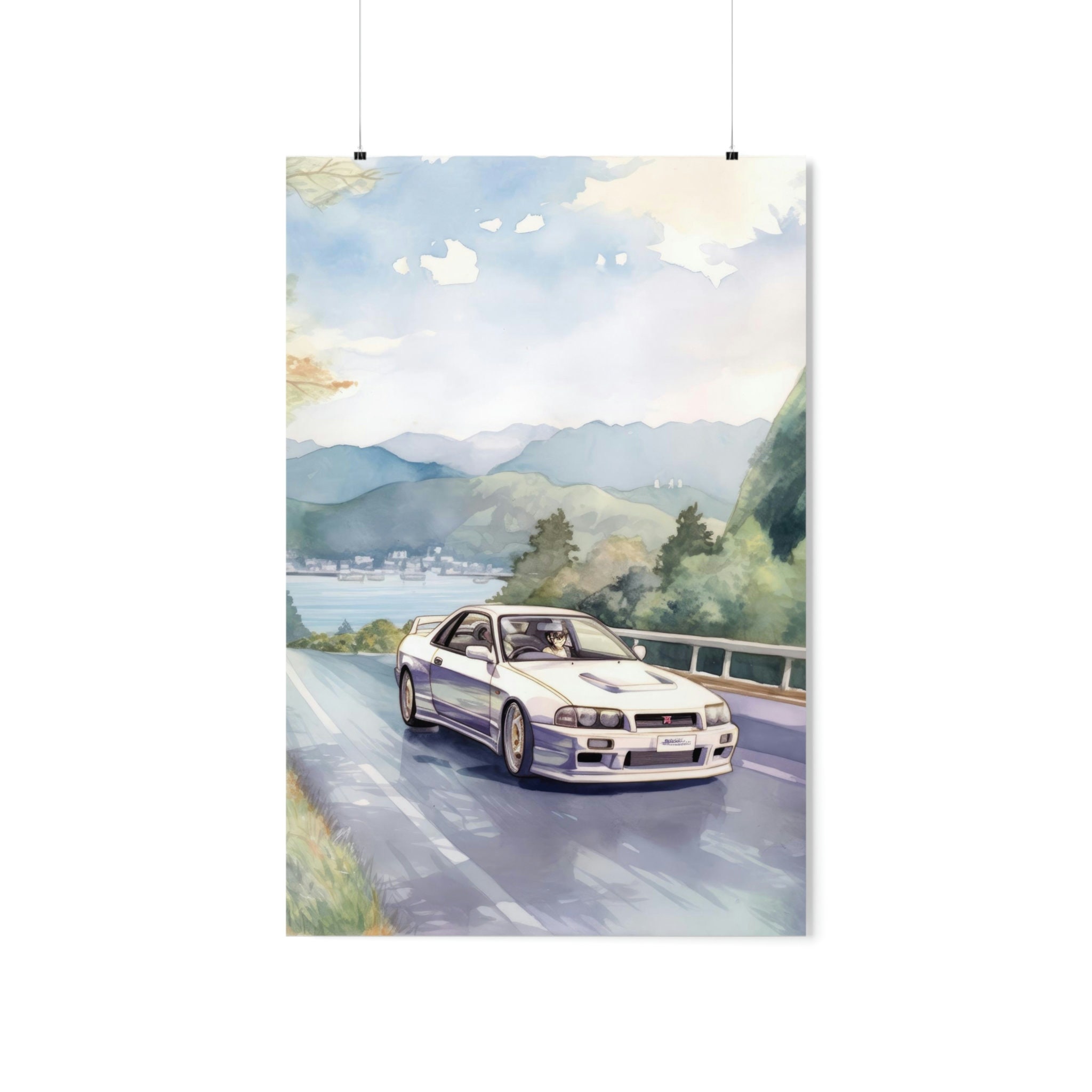 JDM Watercolor Art | Manga Watercolor | Anime Watercolor | Nissan ...