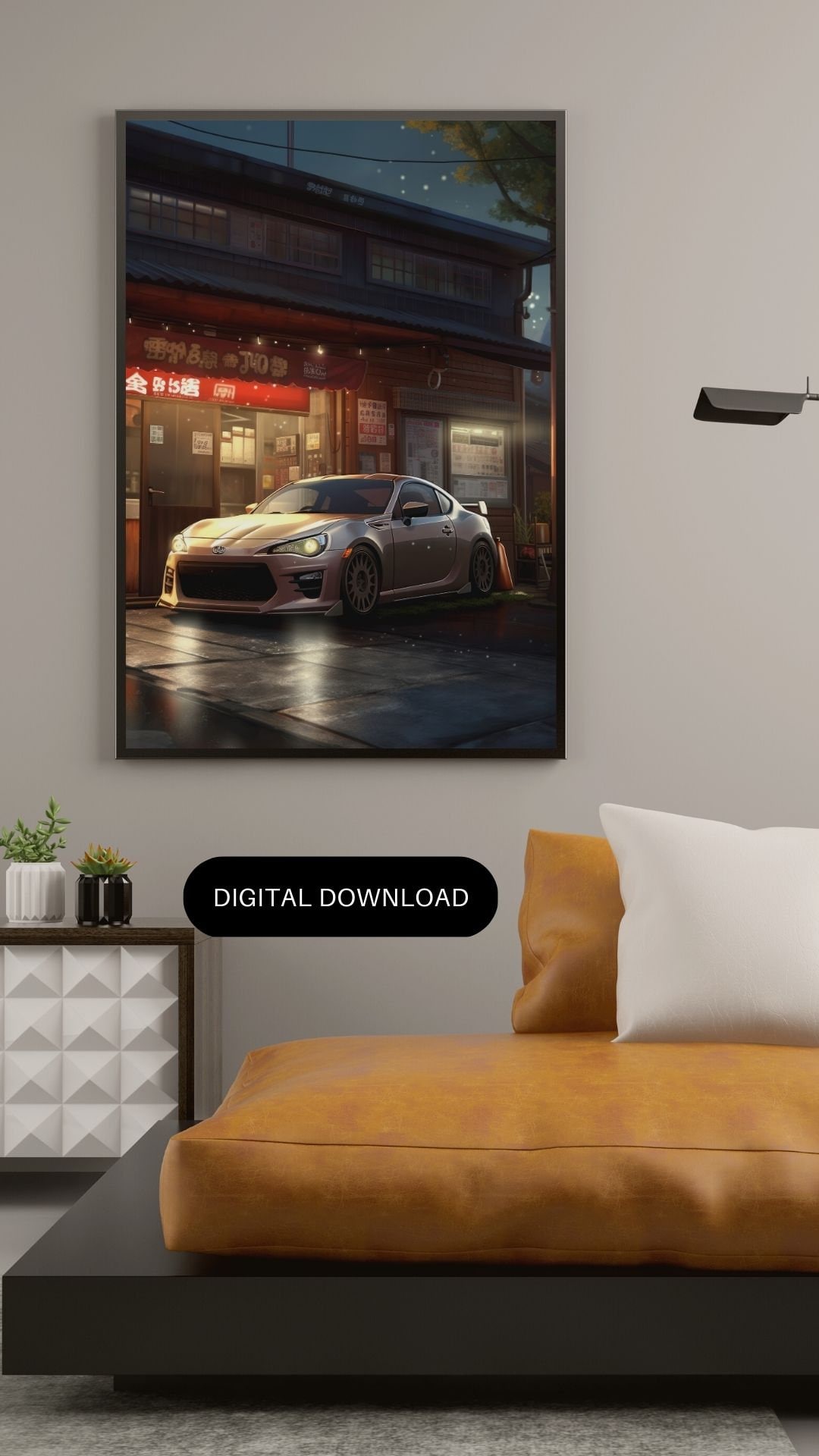 FRS BRZ GR86 GT86 Anime Style Digital Art | Initial D | MF Ghost ...