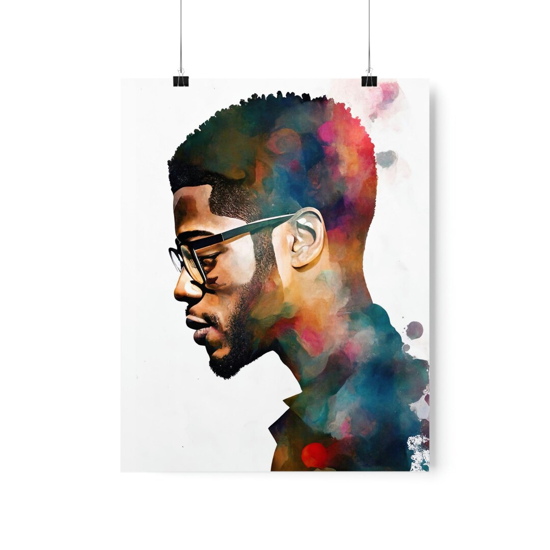 Kid Cudi Inspired Wall Art |abstract Art | Pop Art | Art Print | Matte ...
