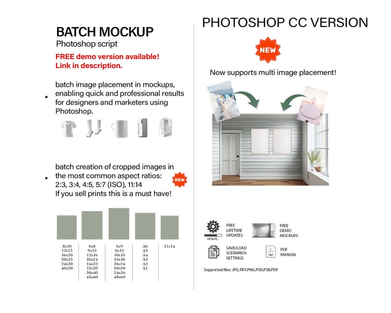 Photoshop Mockup Automation Batch Mockup Scene Photoshop Action Mockup ...