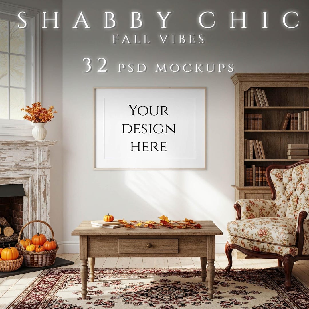 Shabby Chic Mockups – Fall Vibes - Etsy