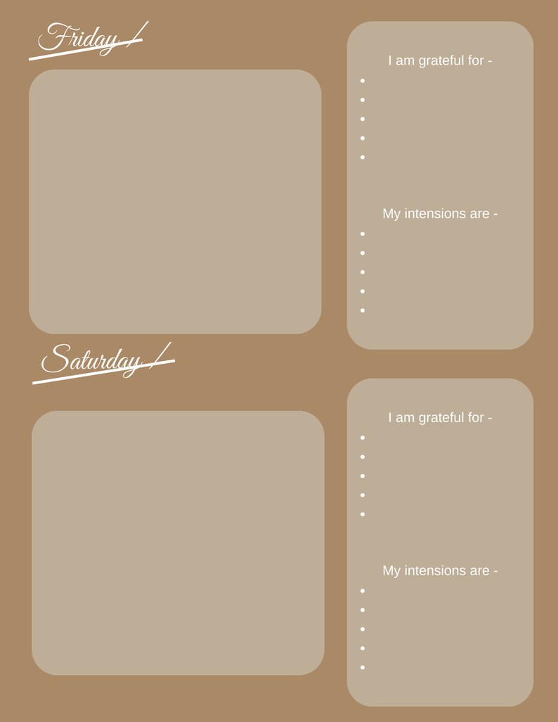 Weekly Journal - Etsy
